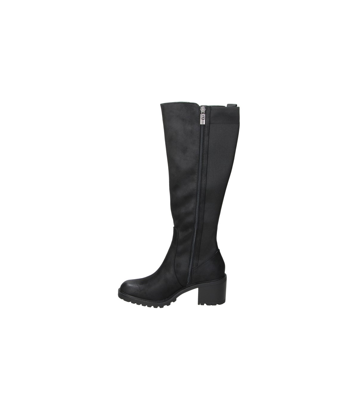Botas Tacón Mustang Maya negras - Mujer | Megacalzado