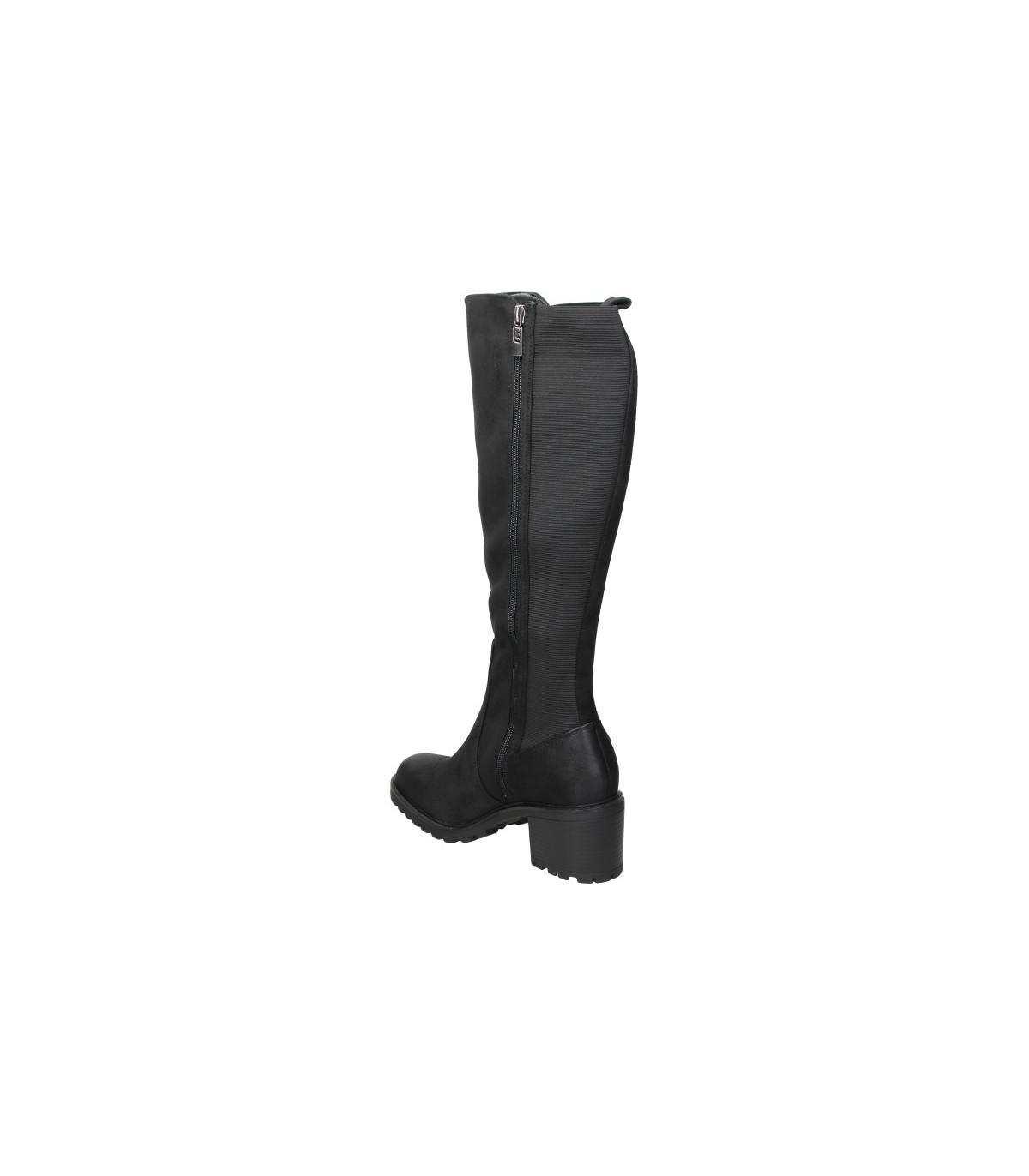 Botas Tacón Mustang Maya negras - Mujer | Megacalzado